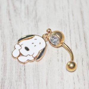 Peanuts | Jewelry | Snoopy Character Belly Ring | Poshmark